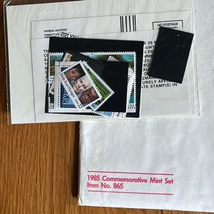 Other | 1985 Usps Mint Set Of Commemorative Stamps Yearbook Famous People Album | Poshmark